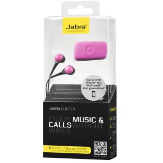 Jabra Music Clipper Bluetooth Stereo Headset (Pink)