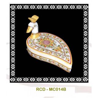 Marble - Gold Embossed Roli Tika Chopra (Golden Peacock)