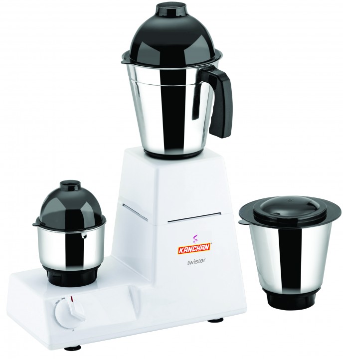 Buy Kanchan Twister 500 watt 230 Volt Mixer Grinder with 3 jar Online ...