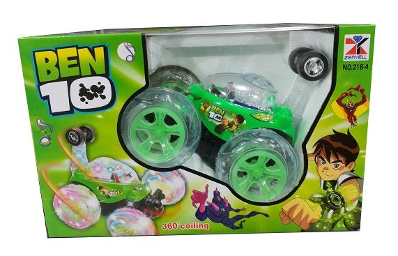 Buy Ben 10 Rechargeable Stunt Car Remote Control Kids Toy Online @ ₹638 ...