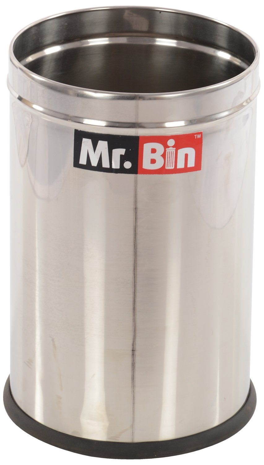 Buy Mr. Bin Stainless Steel Plain Dustbin (20 cm x 20 cm x 30 cm ...