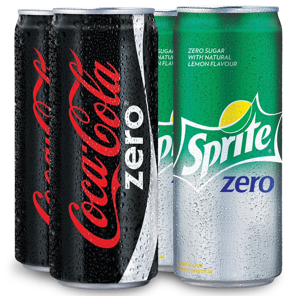 Buy Coca-Cola Zero And Sprite Zero 300Ml Can Combo (Pack Of 4) Online ...