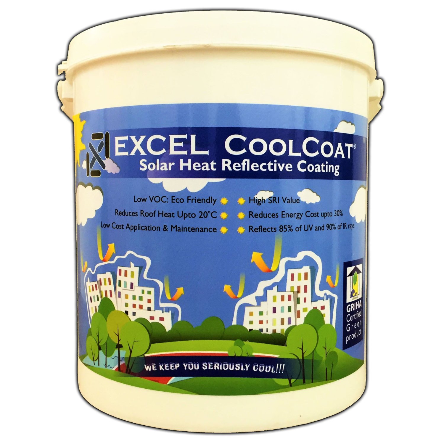 Buy Solar Heat Reflective Roof coating / Cool Roof Paint / Summer cool ...