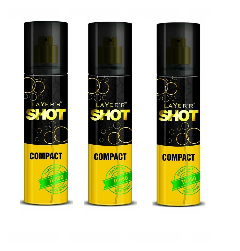Buy Layer'r Shot Compact Turbo Body Spray (Pack of 3) 60ml each Online ...