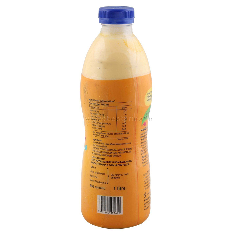 Buy Amul Lassi Mango 1 L Online @ ₹74 from ShopClues