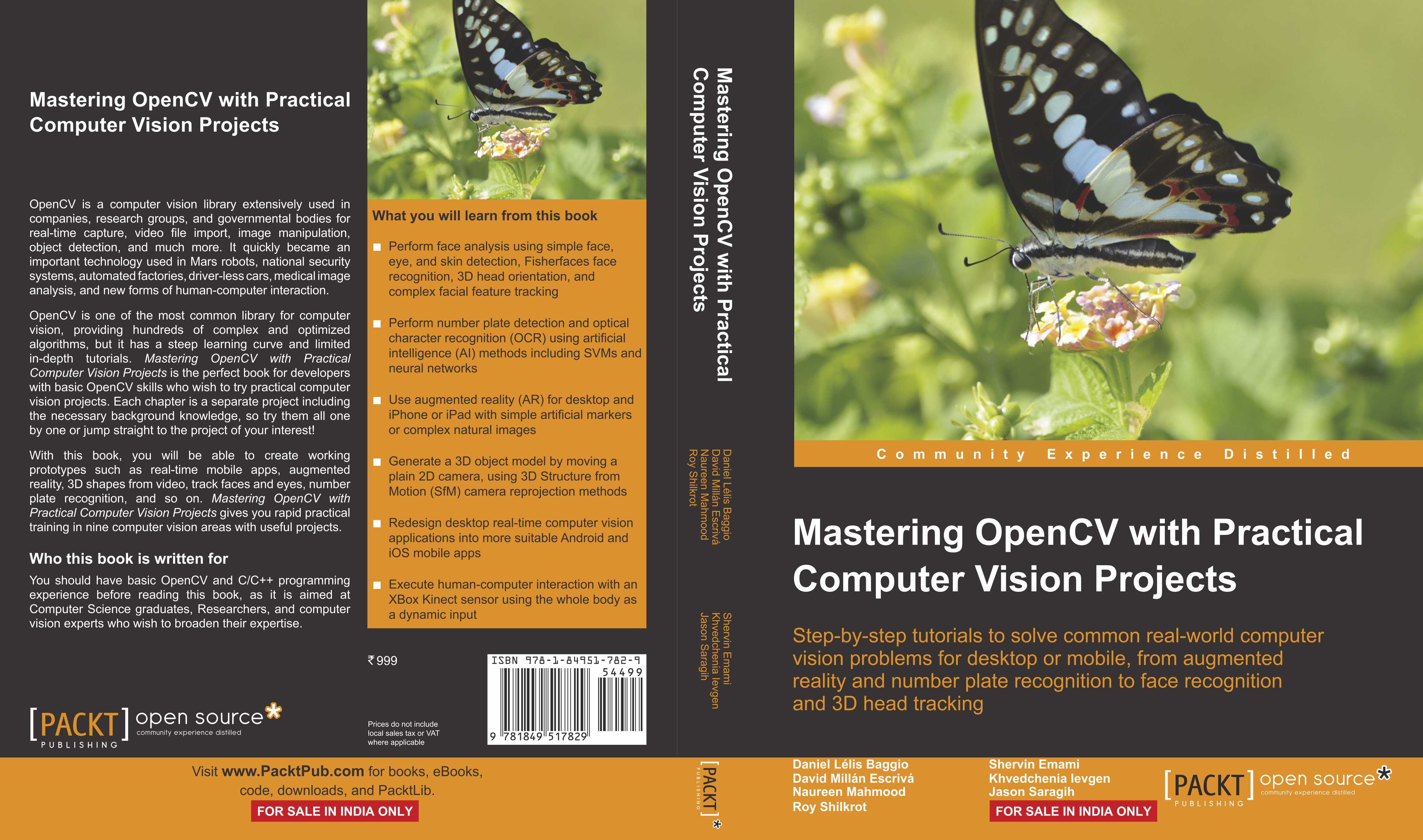 Buy Mastering OpenCV with Practical Computer Vision Projects Online ...