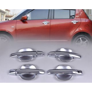Combo Car Chrome Door Handle Bowl + Chrome Door Handle Latch Cover for ...