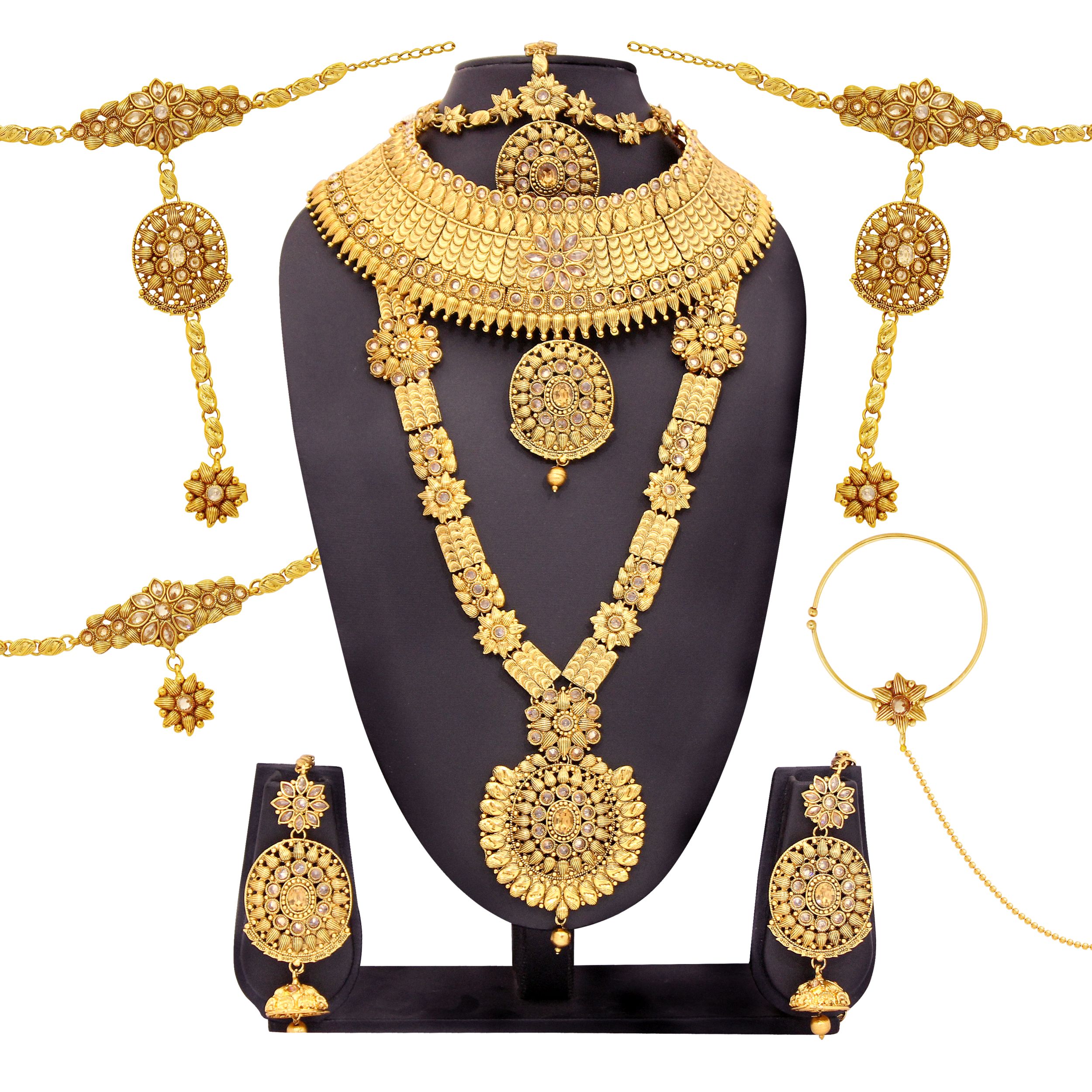 Buy Full Traditional Bridal Dulhan Set 7 in 1 by Nishant Creation ...