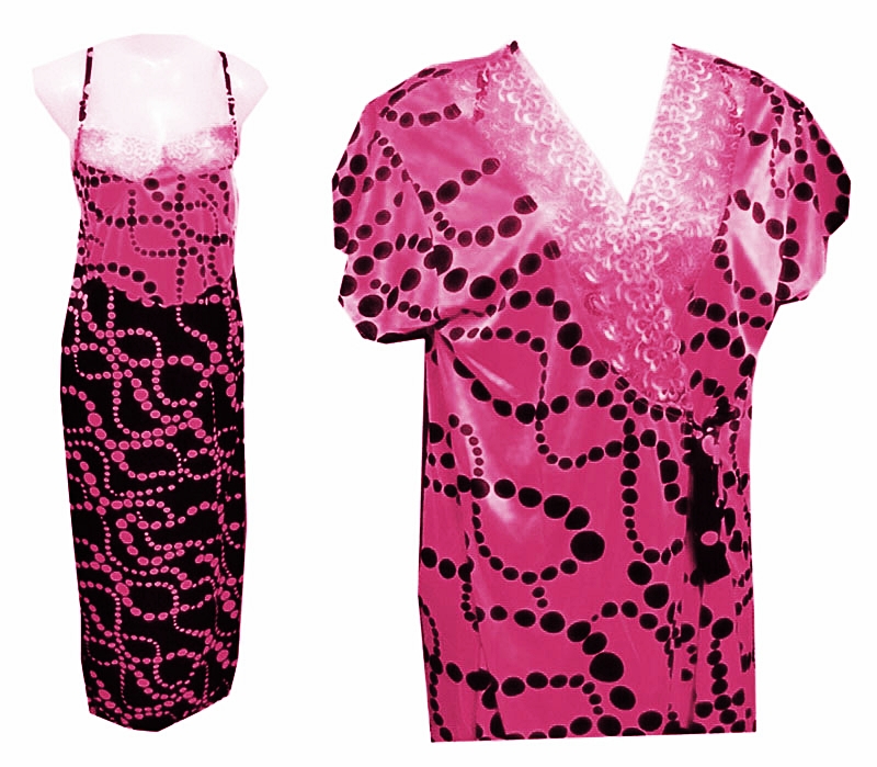 Online DESIGNER HONEYMOON NIGHTWEAR 2 PIECE IN NET & SATIN LYCRA Prices ...