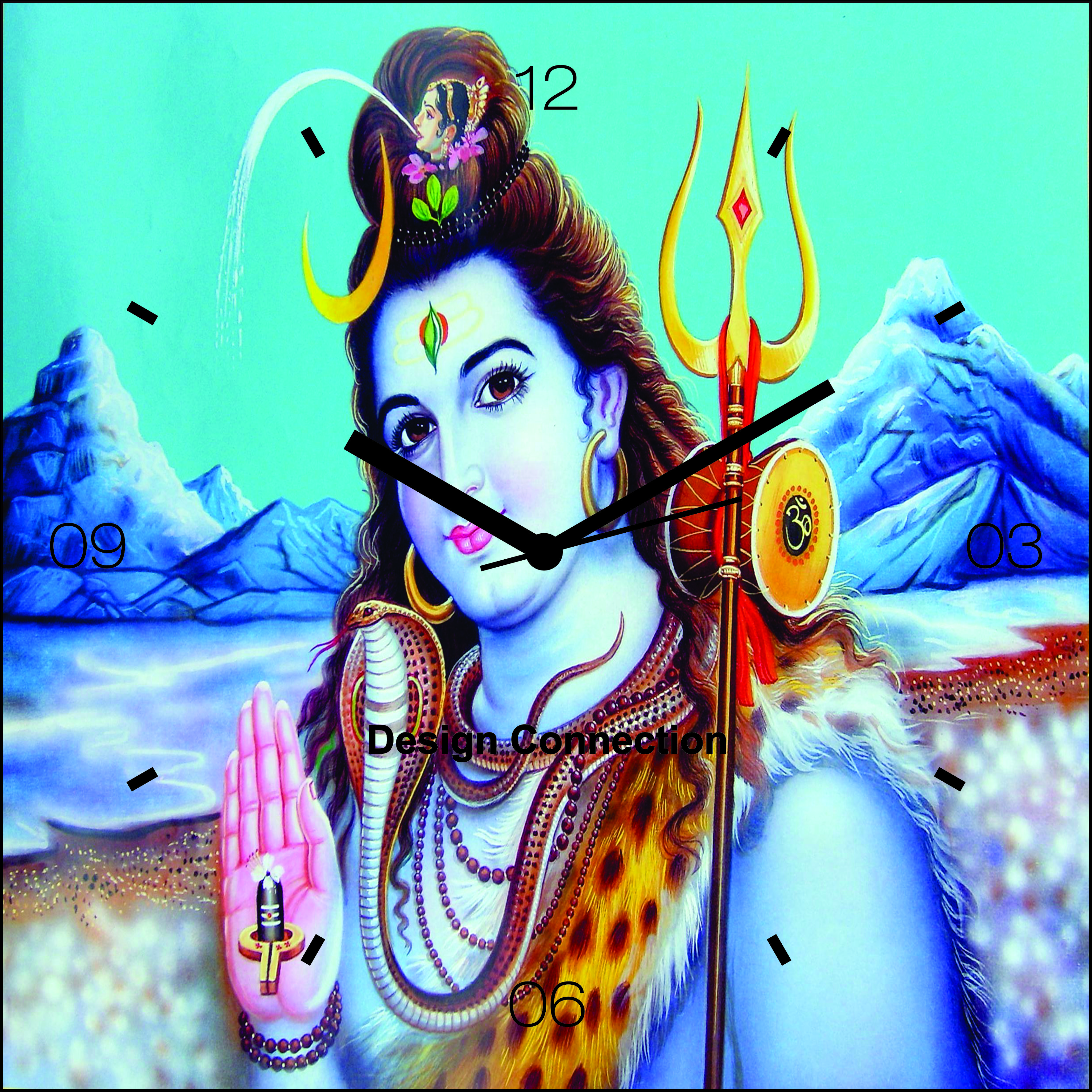 Buy Design Connection Lord Shiva Wall Clock Online @ ₹449 from ShopClues