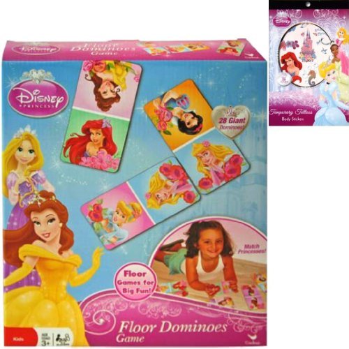 Buy Disney Princess Floor Dominoes Game Gift Set for Kids - 1 Princess ...