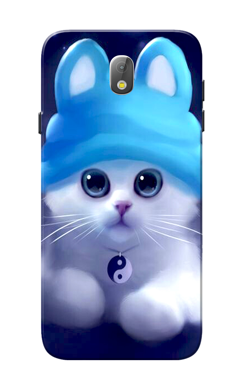 Buy Samsung J7 Pro Case, Cute Kitten Blue Slim Fit Hard Case Cover/Back ...