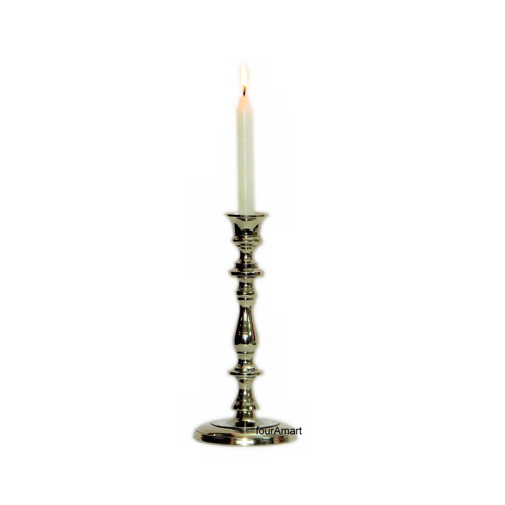 Buy Tariq Lifestyle Aluminium Single Stick Cursive Candle Holder Small ...