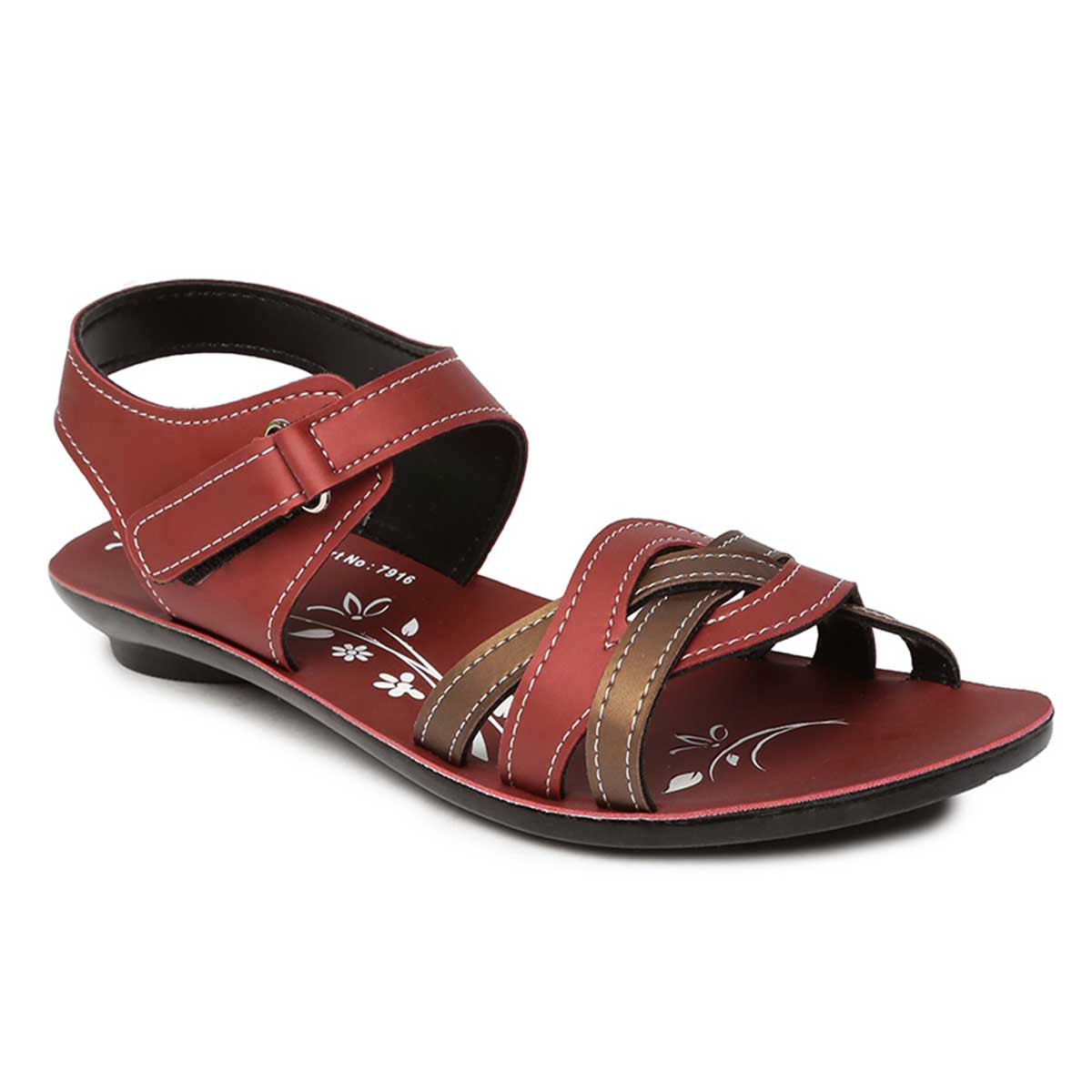 Buy Paragon-Solea Women's Red Slippers Online @ ₹269 from ShopClues
