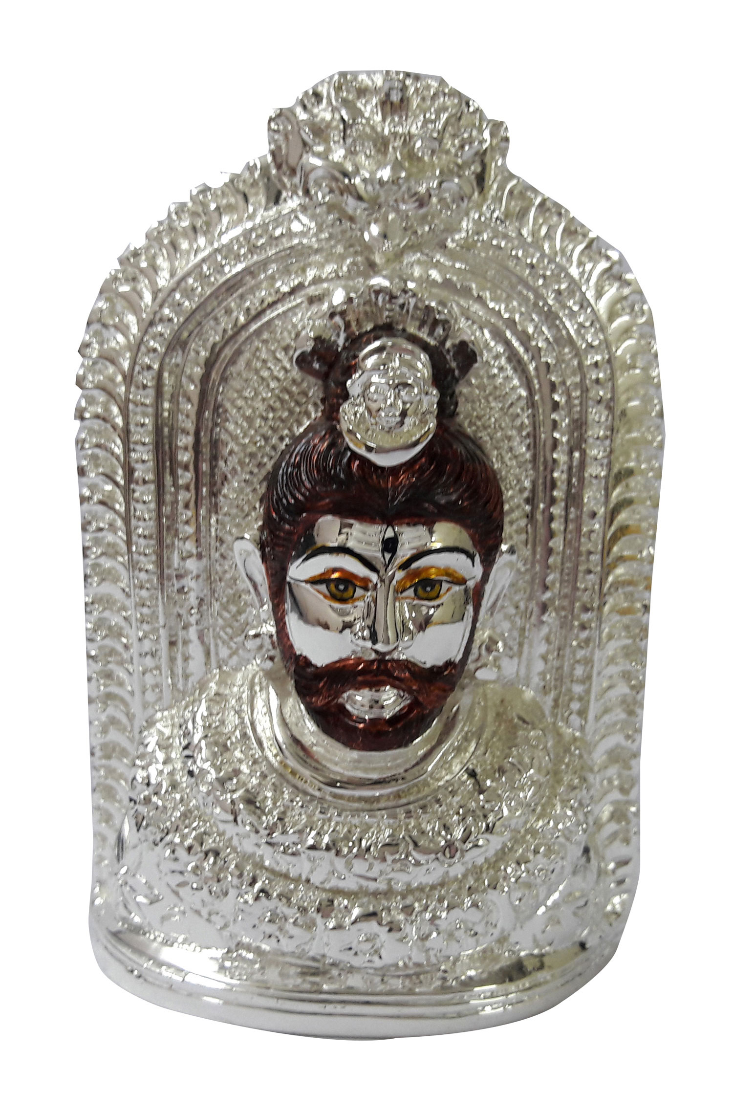 Buy Chintamani Arts SILVER Plated Divine MANGESH IDOLS DIVINE MANGESH ...