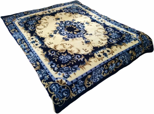 JK Handloom Reversible Ladakhi Fur Blanket Super Soft Mink Comforter ...