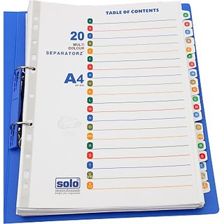 Buy Solo Separator File (Set Of 4) (SP-520) Online @ ₹333 from ShopClues