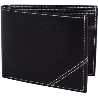 Mtuggar 1604 Artificial Leather Classy Wallet for Men Black