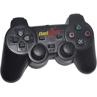 Red Gear 3 in1 Wired Controller Gamepad (For PC, PS2, PS3)
