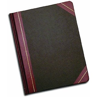 Buy Adams Record Ledger, 7.63 x 9.63 Inches, Black Cover with Maroon ...