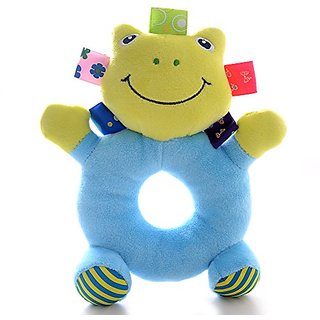 Buy Lazada Baby Cartoon Frog Animal Plush Hand Rattle Toys Dolls Online ...