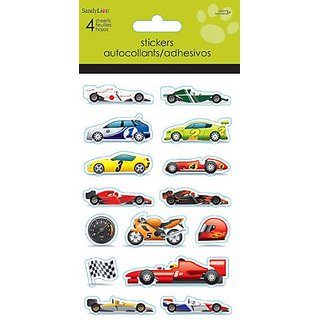Buy Race Cars Foldover Stickers Online @ ₹1325 from ShopClues