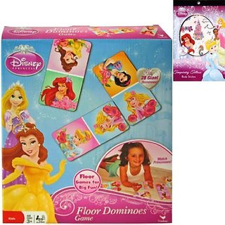 Buy Disney Princess Floor Dominoes Game Gift Set for Kids - 1 Princess ...