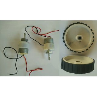 Buy High Torque DC Motors strong wheels for Robotics For Academics ...