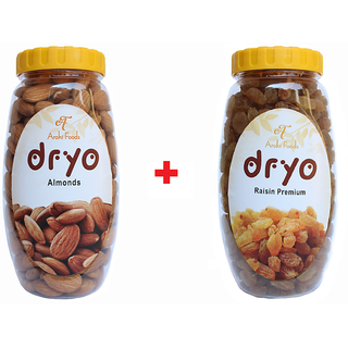 Buy Dryo Dry Fruits Combo -Raisin Almond (Both 250gm) Online @ ₹423 ...