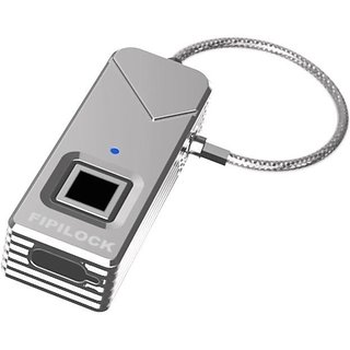 Buy TecMac Fingerprint Lock Waterproof Anti-theft Padlock Hi-tech ...