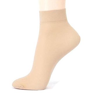 Buy Ladies Skin Colour Socks 1 Pair Online @ ₹89 from ShopClues