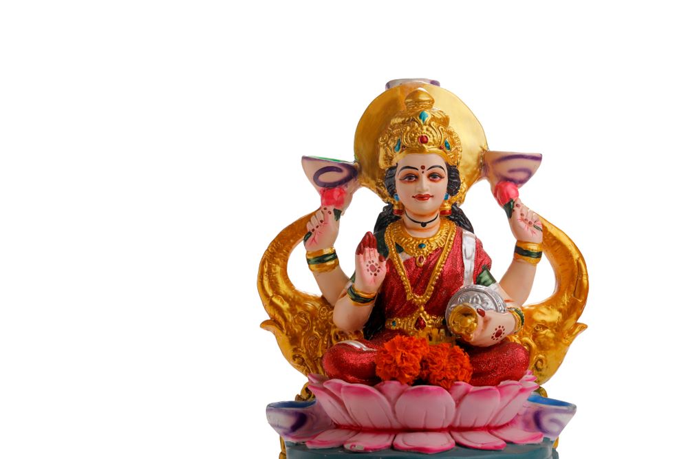 Buy Laxmi Pooja M |12x18 inch|sticker paper poster |Sticker Paper ...