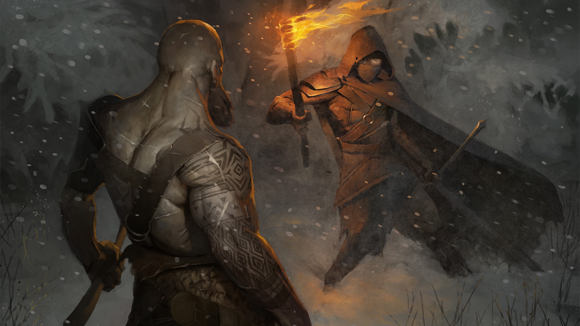 Buy God of War-kratos sticker poster|size:12x18 inch|multicolo |Sticker ...