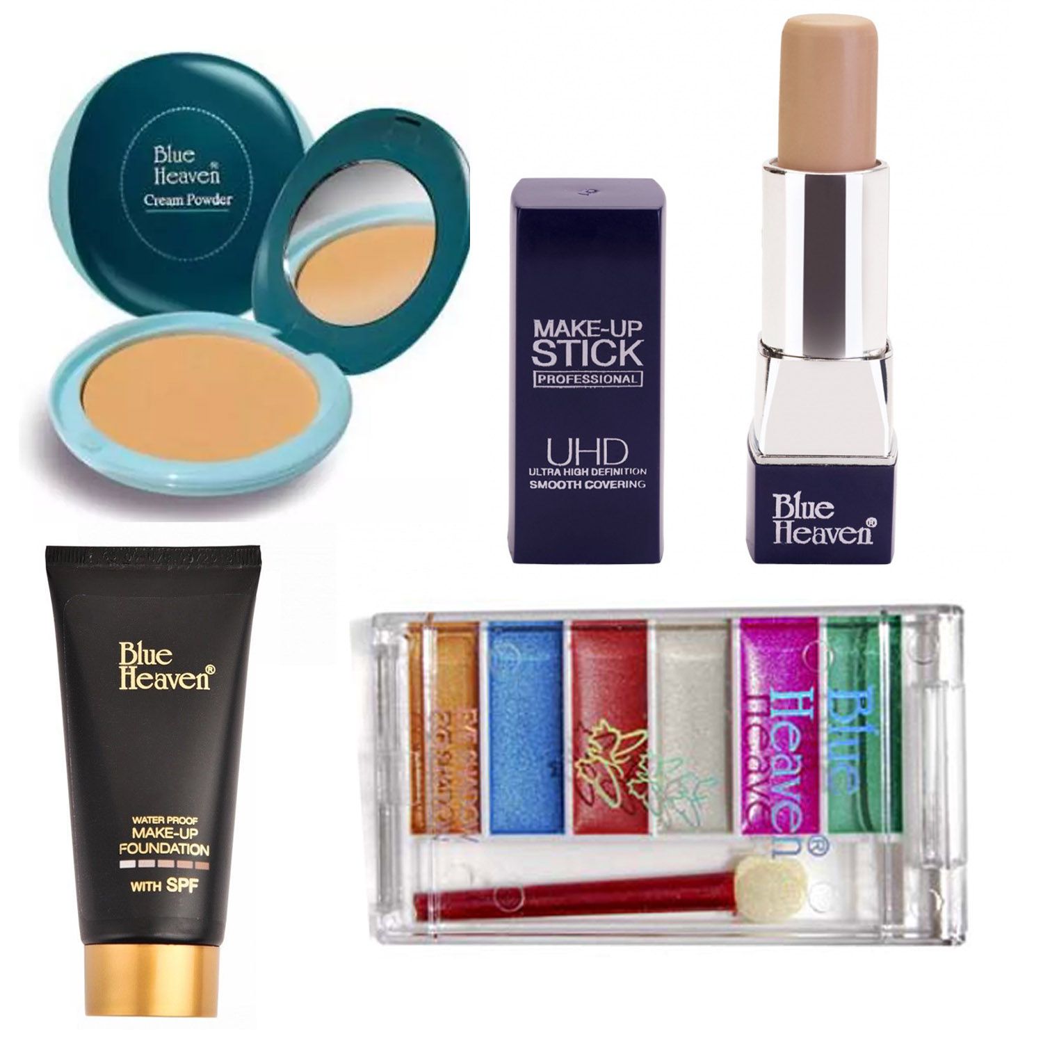 Buy Blue Heaven Makeup Kit (Combo Of 4) Online @ ₹340 from ShopClues