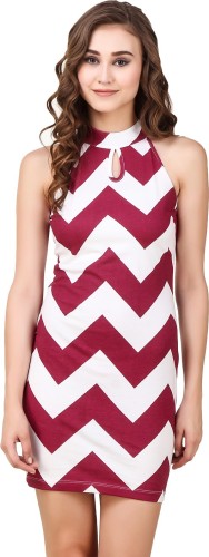 Buy Texco Multicolor Chevron Bodycon Dresses For Women Online @ ₹399 ...