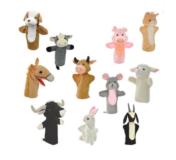 Buy Glove Puppet Set of 25 Animals (only Puppets) for Puppet Show ...