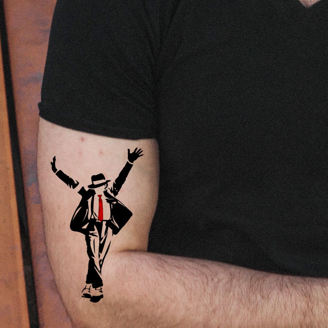 Buy Michael Jacksons Moonwalker Silhouette Temporary waterproof tattoos ...