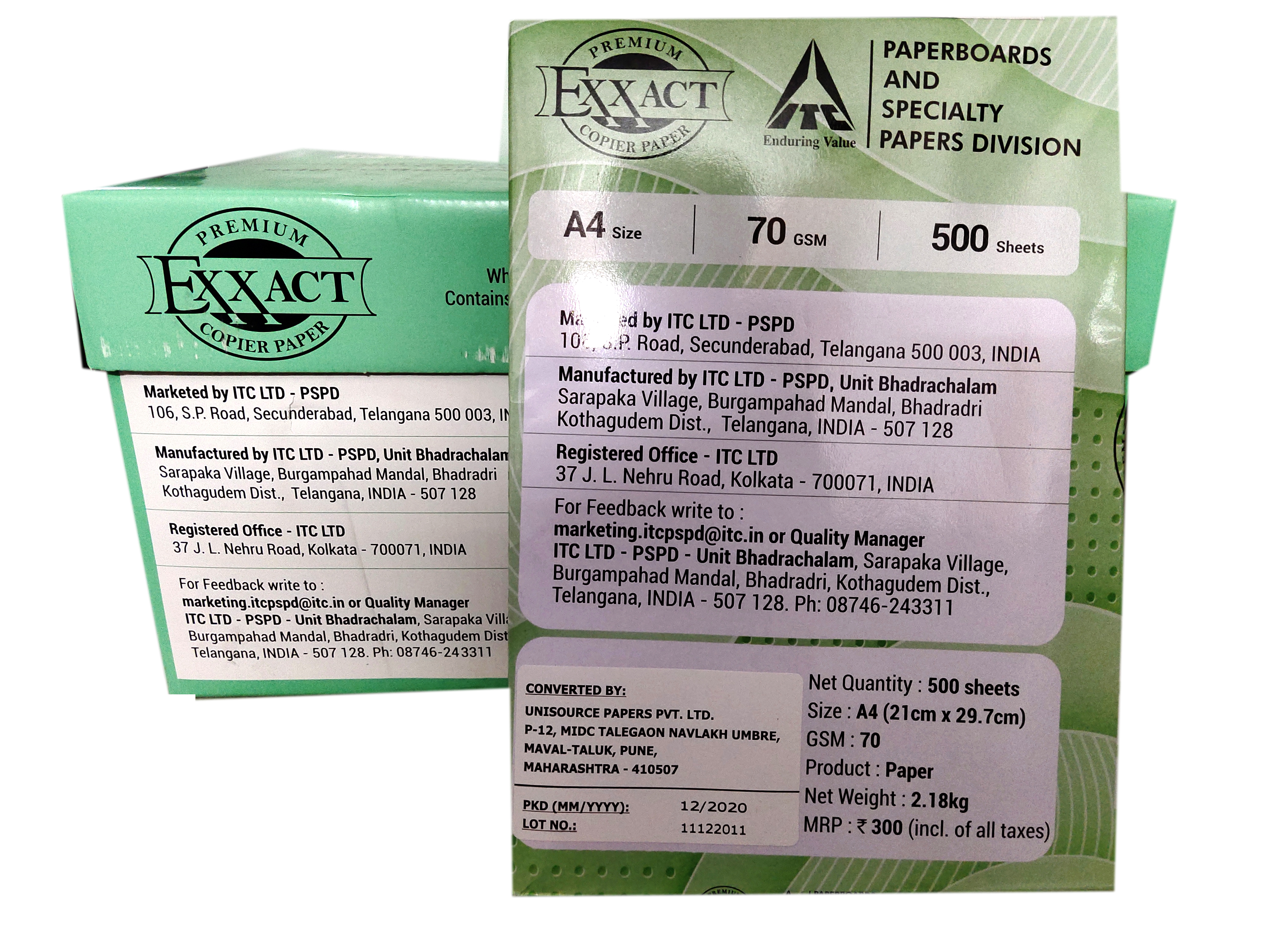 Buy ITC PREMIUM EXXACT A4 70gsm COPIER PAPER Online @ ₹225 from ShopClues