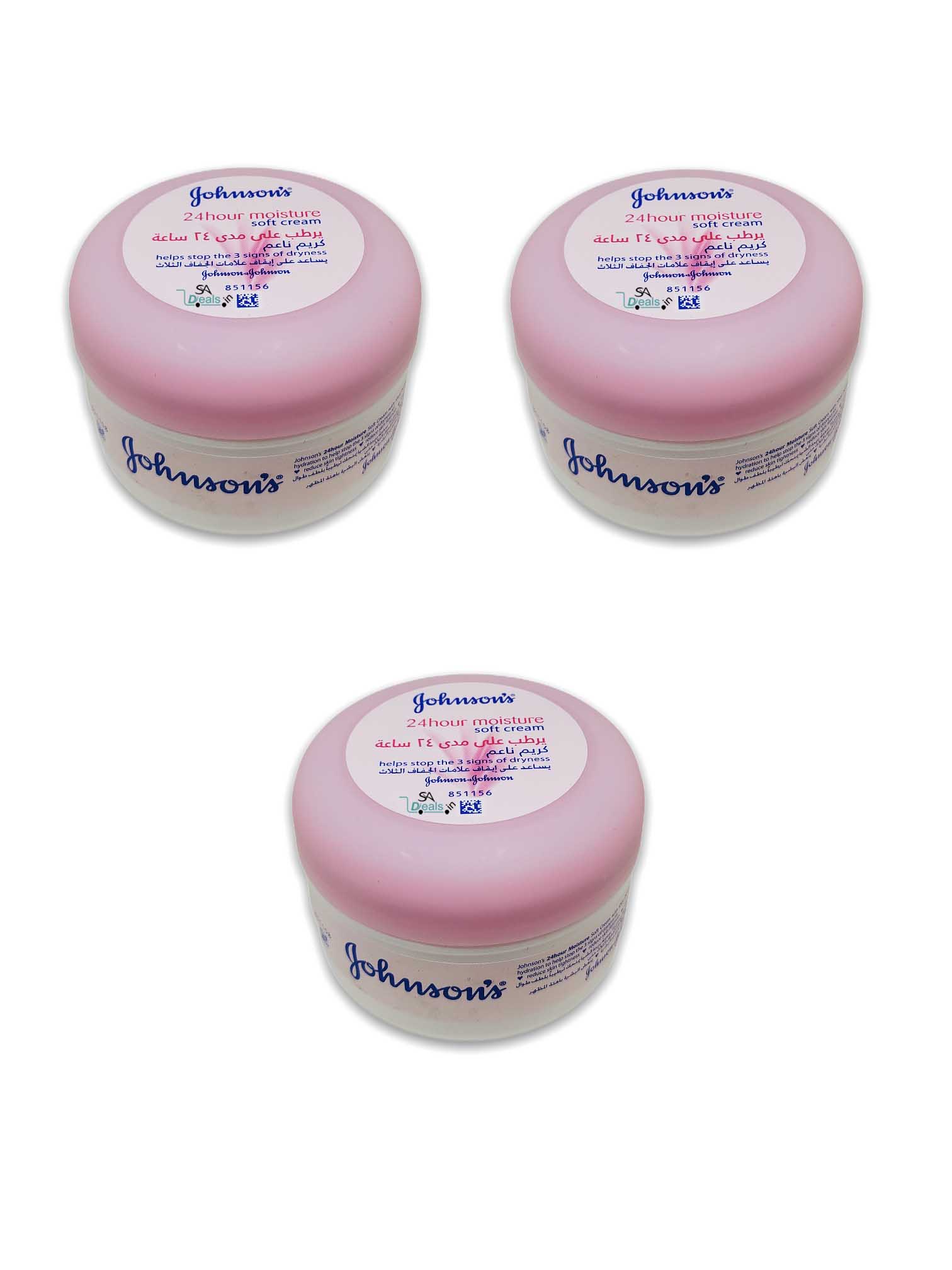 Buy Johnson's 24hour Moisture Soft Cream - 200ml (Pack Of 3) Online ...