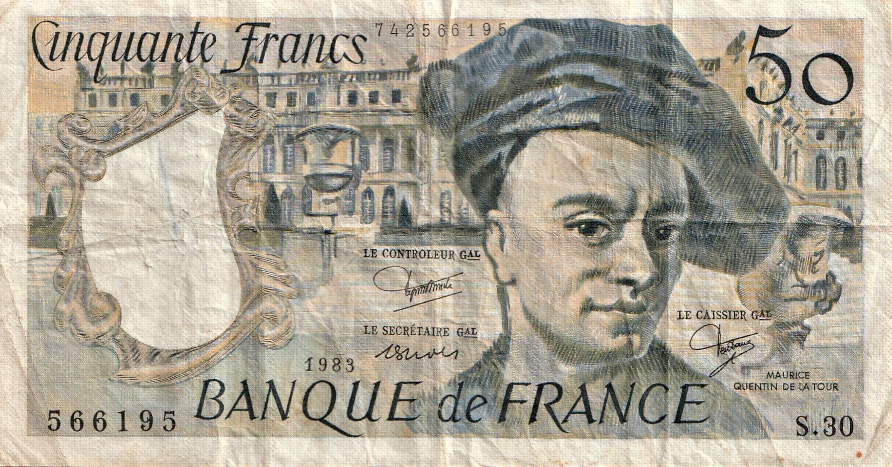 Buy 50 FRANCS BANQUE DE FRANCE NOTE Online @ ₹1999 from ShopClues
