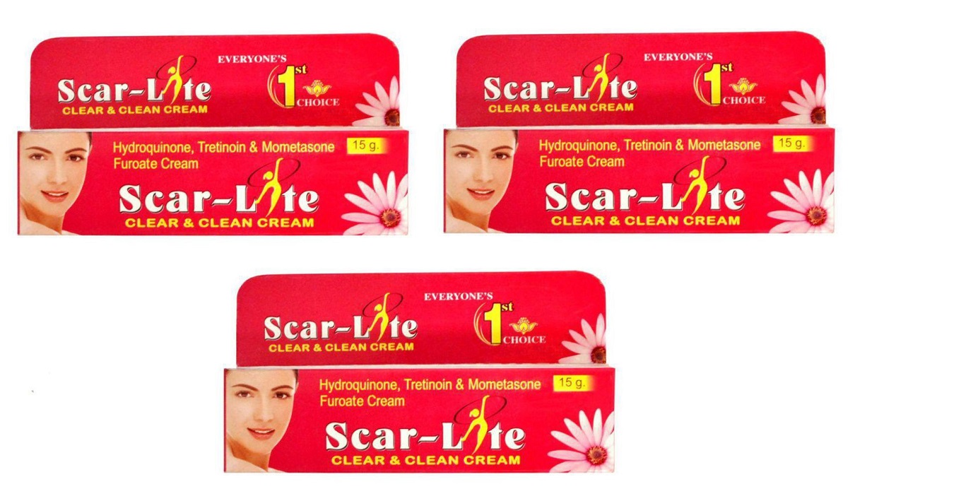 Buy Scar-Lite Cream For Clear Clean Skin (Pack Of 3 pcs)15 gm each ...