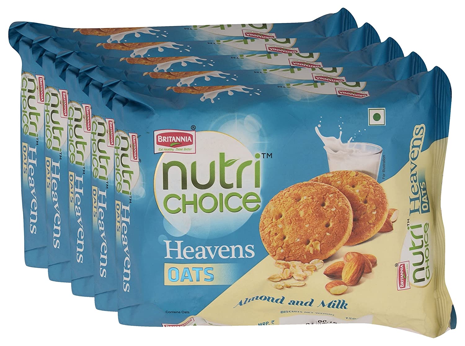 Buy Food World Combo - Britannia Cookies Heavens Oats Almond and Milk ...