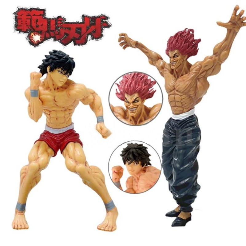 Buy 2 Style Baki the Grappler Anime Figure Hanma Baki Yuujirou Hanma ...