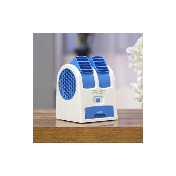Buy Mini Small Portable Cooling USB Operated Dual Blower Mini Desktop ...