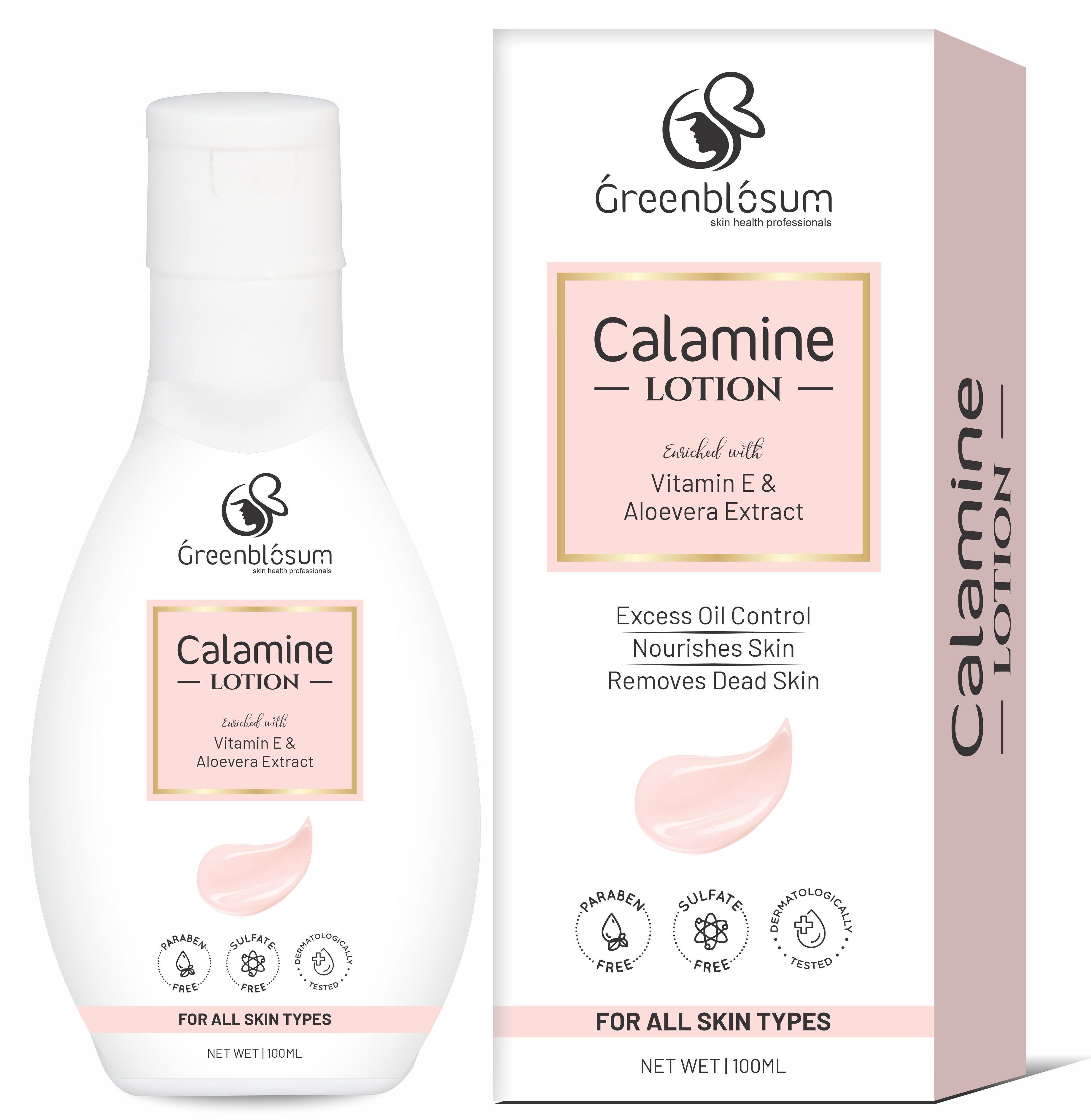 Buy Greenblosum Calamine Lotion For Skin Itching With Aloevera Zinc ...