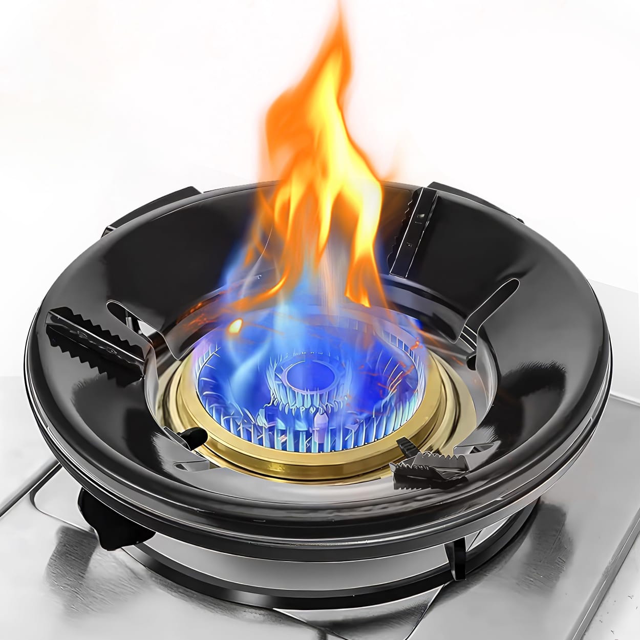Buy Gas Saver Burner Stand Windproof Energy Saving Round Burner Jali ...