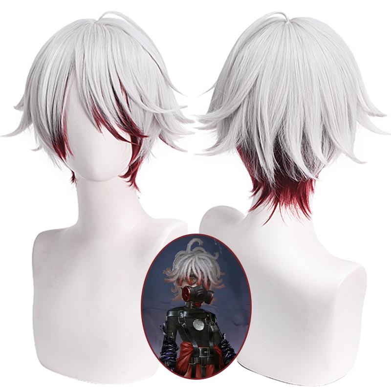 Buy Identity V Patient Cosplay Wig | Red & White Streaks | Rare Case ...