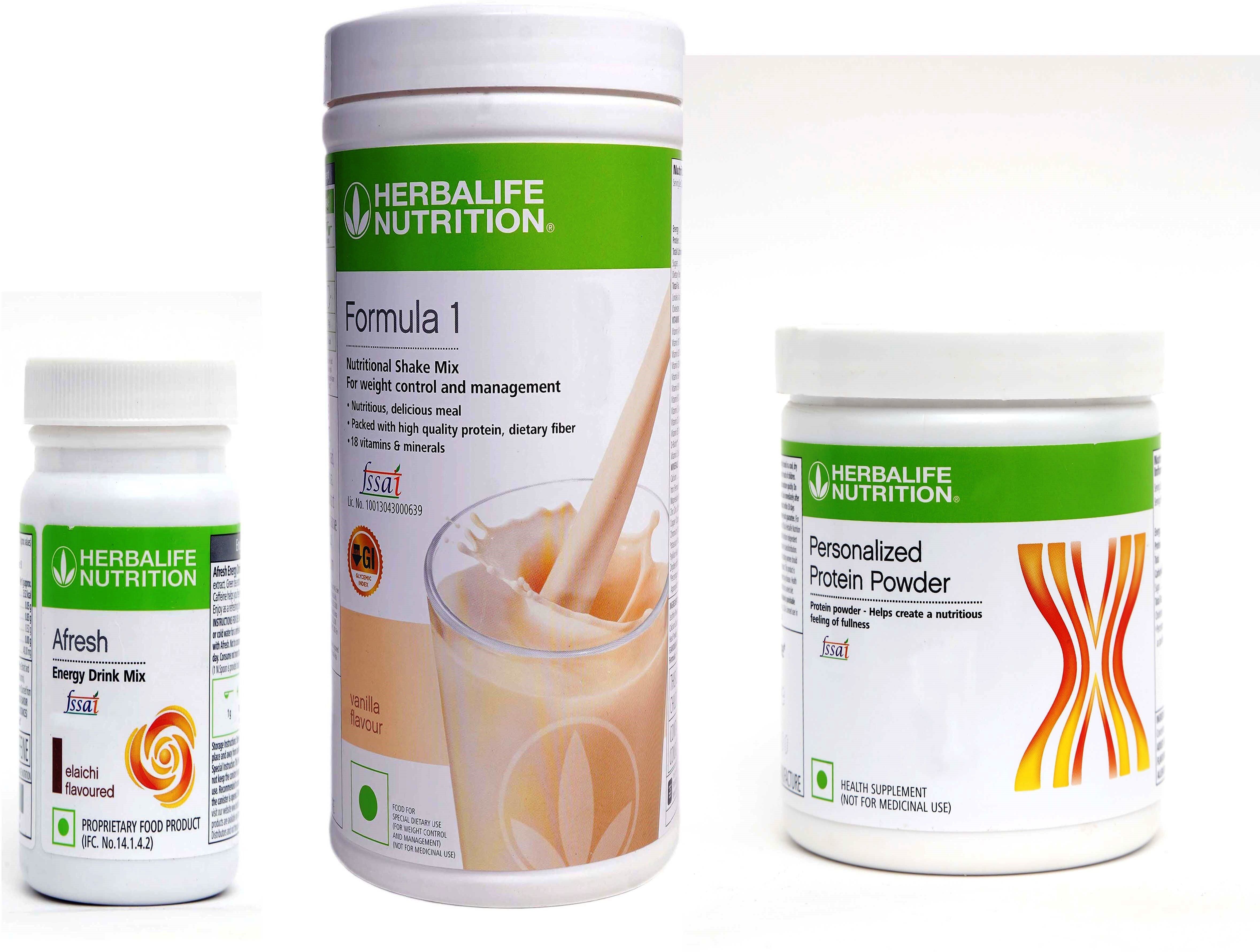 Buy FORMULA1 VANILLA & AFRESH ELAICHI & PERSONALIZED PROTIEN POWDER 200 ...
