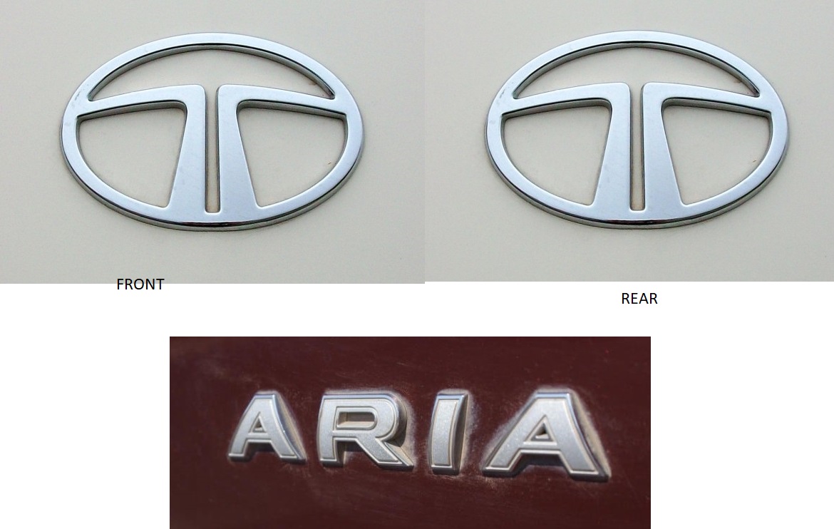 Buy Logo TATA ARIA Monogram Emblem Chrome Graphics Decals Mono KIT ...