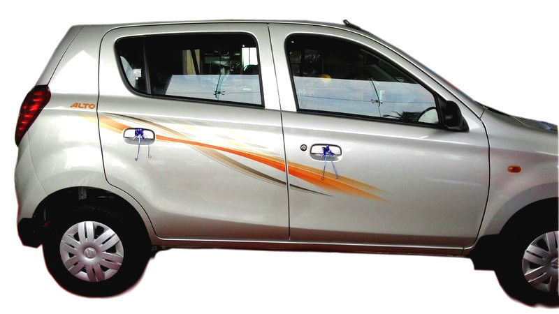 Buy Alto car Graphics 2 Side Decal Vinyl Body Sticker for Maruti Alto ...